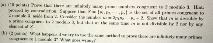 Solved Prove that there are infinitely many prime numbers | Chegg.com