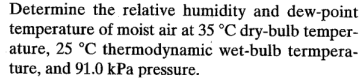 Solved Determine the relative humidity and | Chegg.com