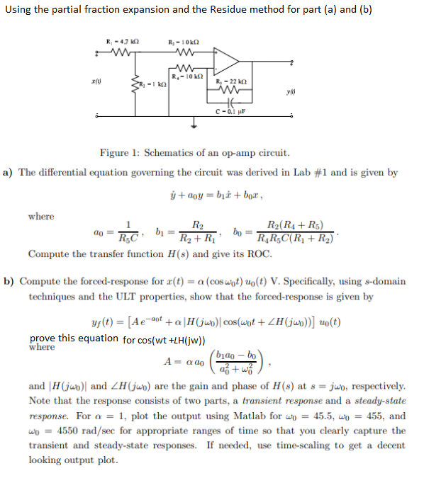 Solved Using the partial fraction expansion and the Residue | Chegg.com