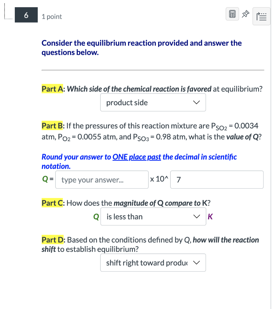 [solved] Consider The Equilibrium Reaction Provided And