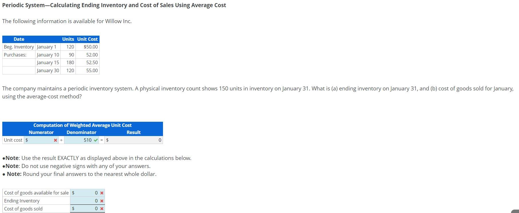 Solved Periodic System-Calculating Ending Inventory and Cost | Chegg.com