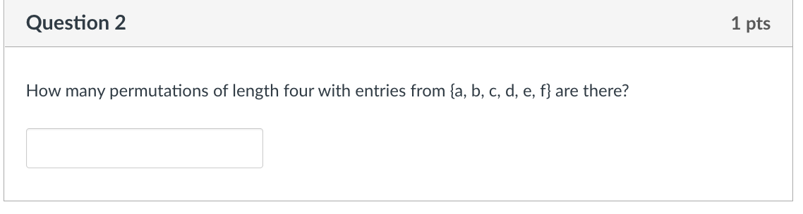 Solved How many permutations of length four with entries | Chegg.com