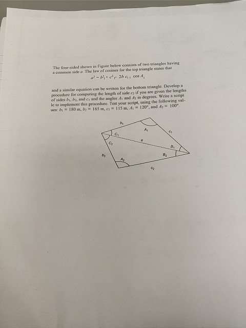 Solved The four-sided shown in Figure below consists of two | Chegg.com