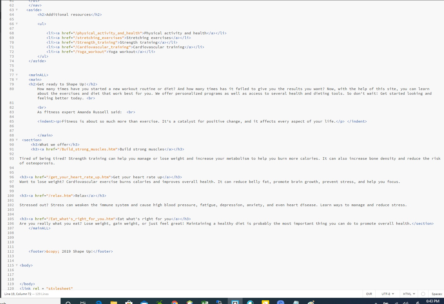 Shape Up! 8 Exercise In this exercise, you’ll | Chegg.com