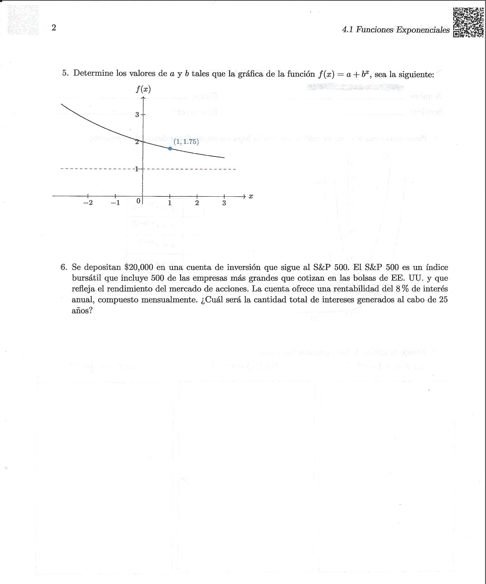Solved Determine los valores de a ﻿y b ﻿tales que la gráfica | Chegg.com