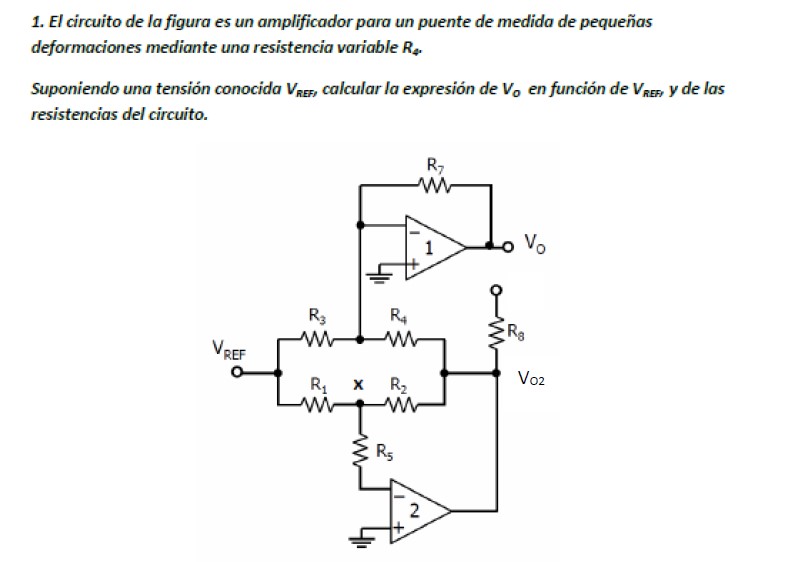 Solved El ﻿circuito de la ﻿figura es un ﻿amplificador para | Chegg.com