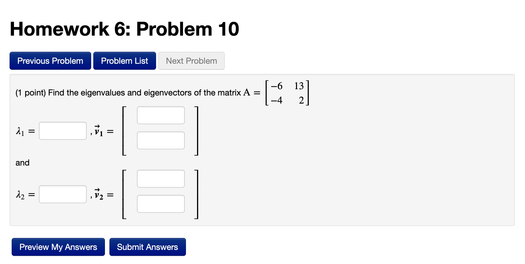 Solved Homework 6 Problem 10 Previous Problem Problem List 1948