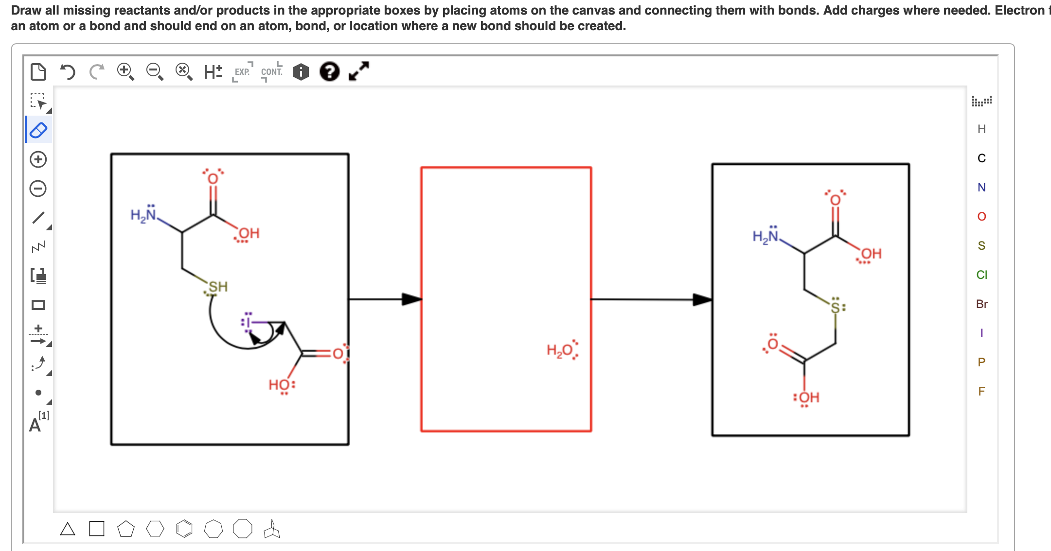 Solved Draw all missing reactants and/or products in the | Chegg.com