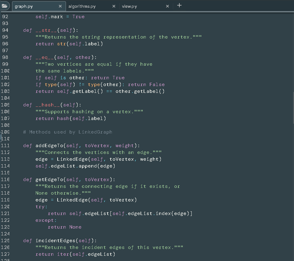 Solved In the algorithms.py file, complete the following:Be | Chegg.com