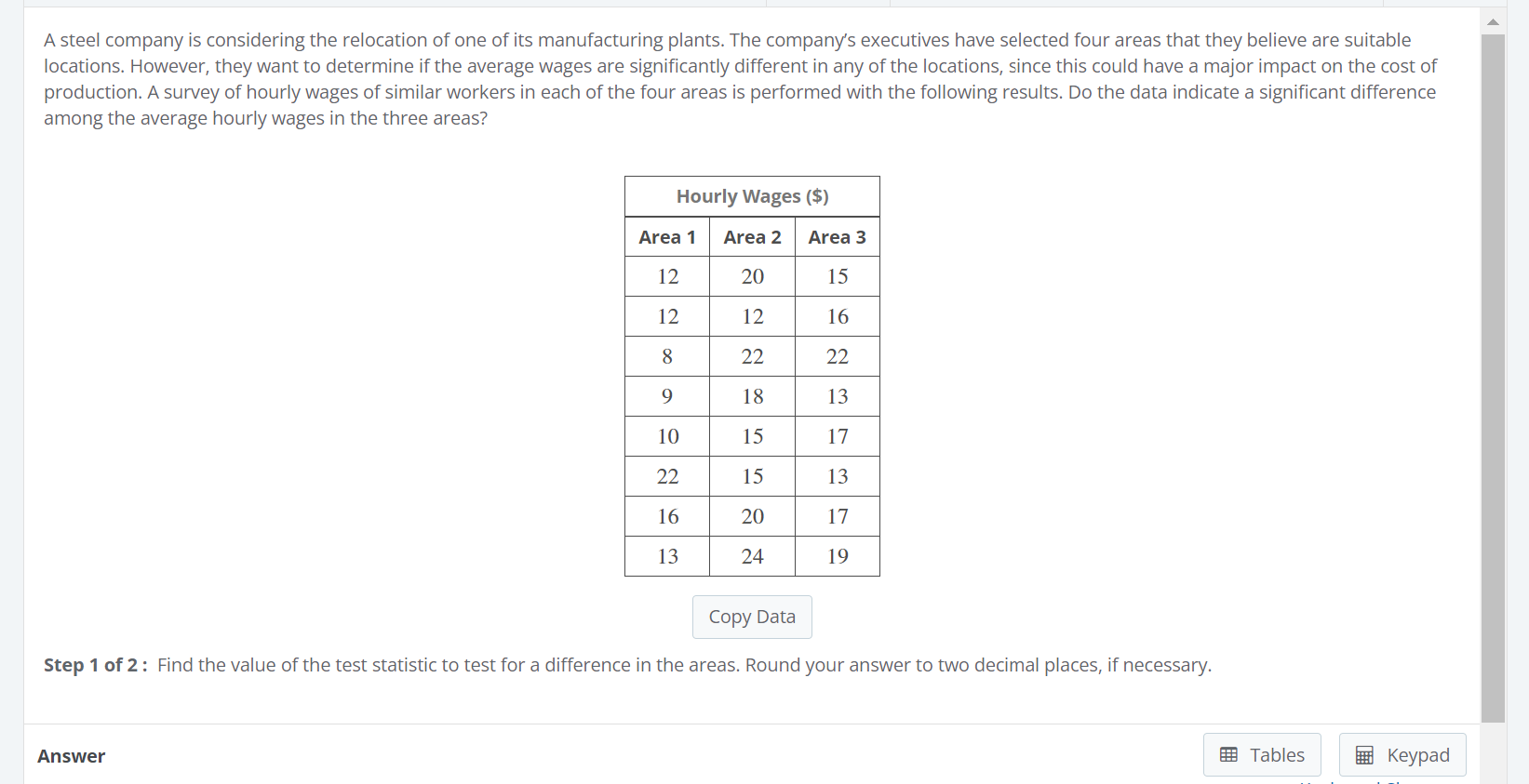 Solved A steel company is considering the relocation of one | Chegg.com