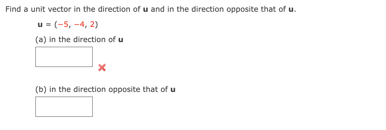 Solved ind a unit vector in the direction of u and in the | Chegg.com