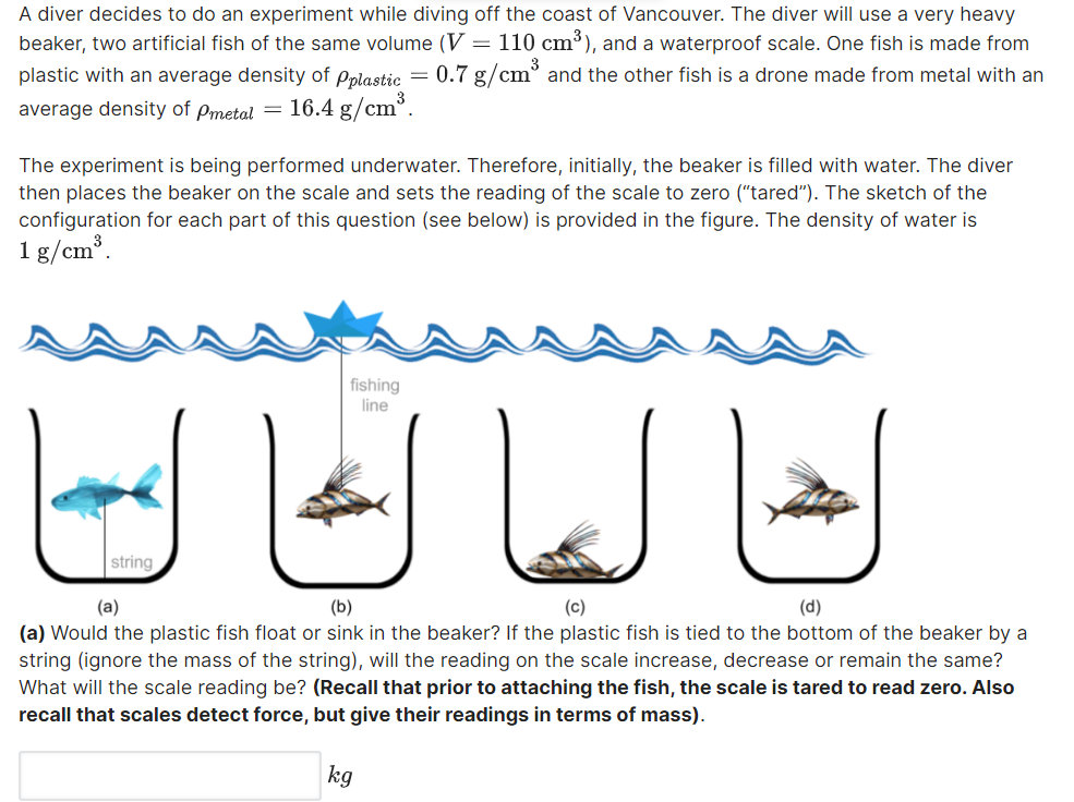 Solved A diver decides to do an experiment while diving off | Chegg.com