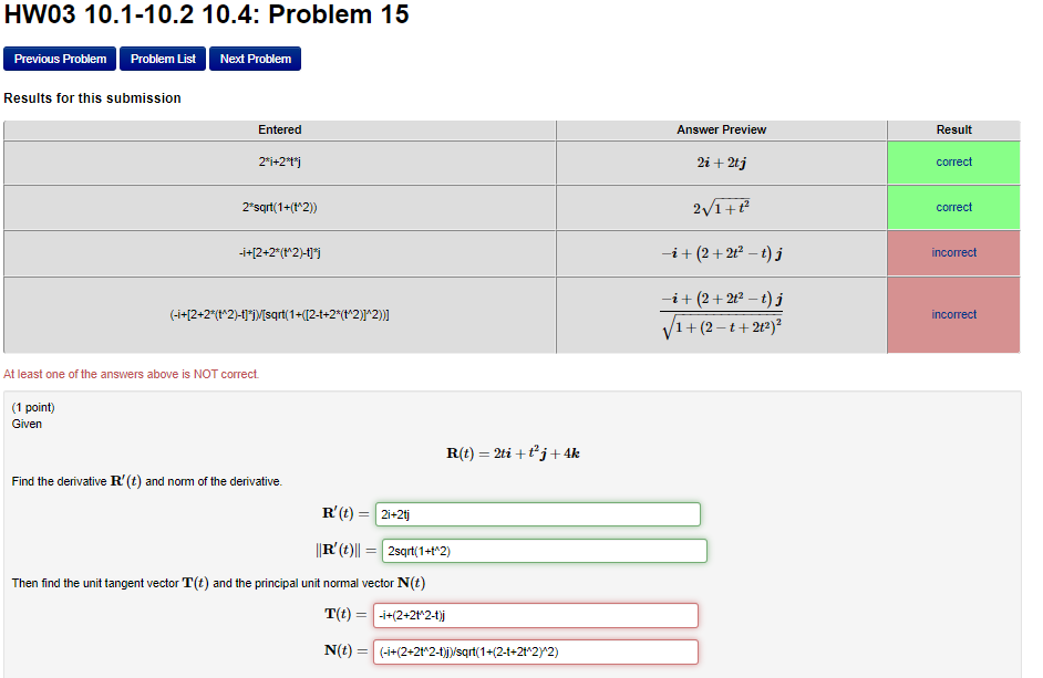 Solved HW03 10.1-10.2 10.4: Problem 15 Previous Problem | Chegg.com