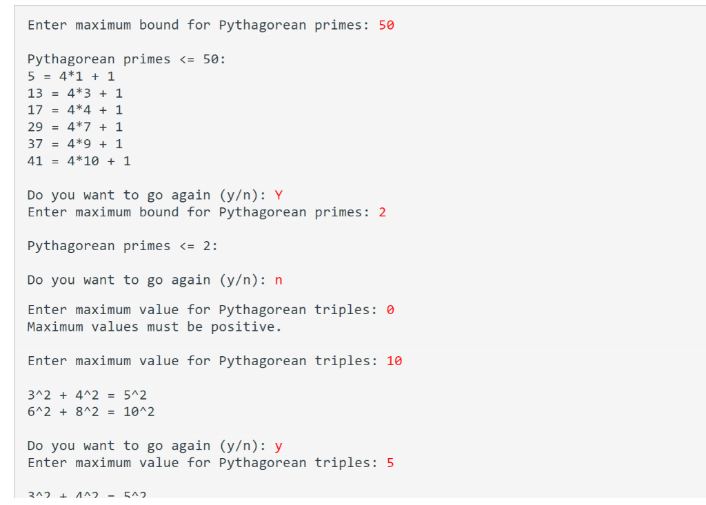 Solved Background A Pythagorean prime is a prime number of | Chegg.com