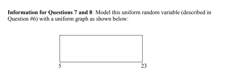 Solved Information for Questions 7 and 8: Model this uniform | Chegg.com