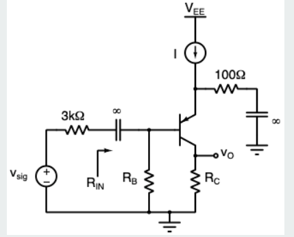 Solved The above diagram shows a single-stage amplifier that | Chegg.com