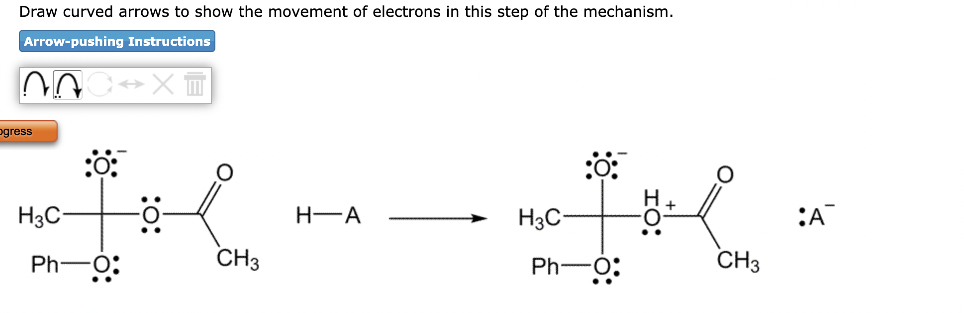 Solved Draw curved arrows to show the movement of electrons | Chegg.com