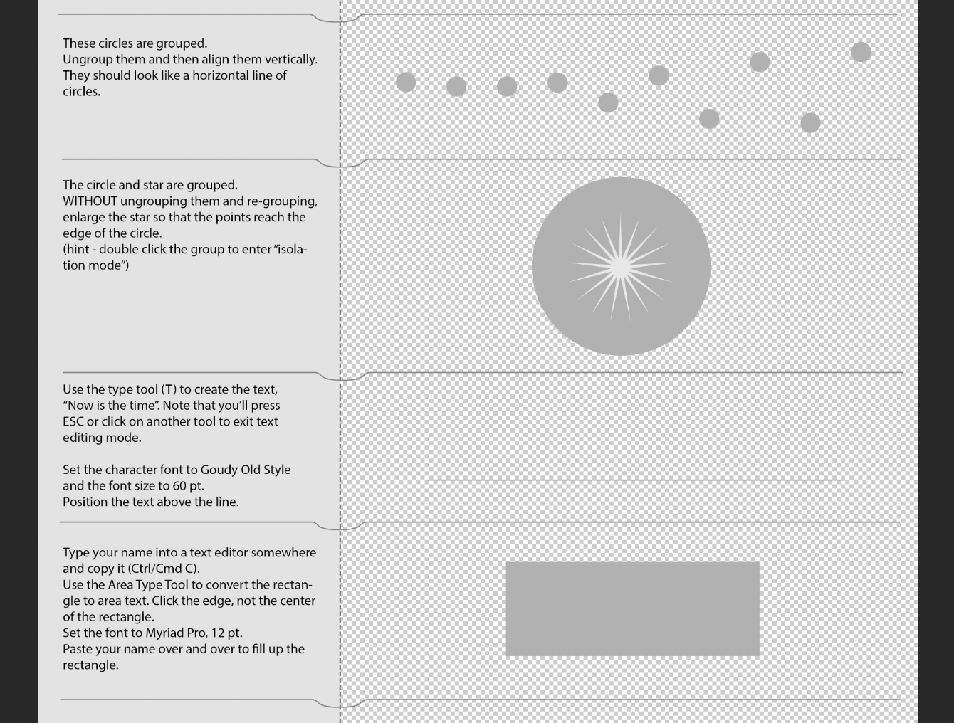 These circles are grouped. Ungroup them and then | Chegg.com