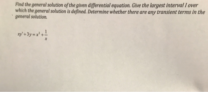 Solved Find the general solution of the given differential | Chegg.com