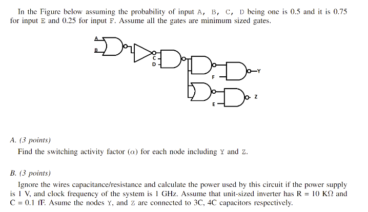 Solved In the Figure below assuming the probability of input | Chegg.com