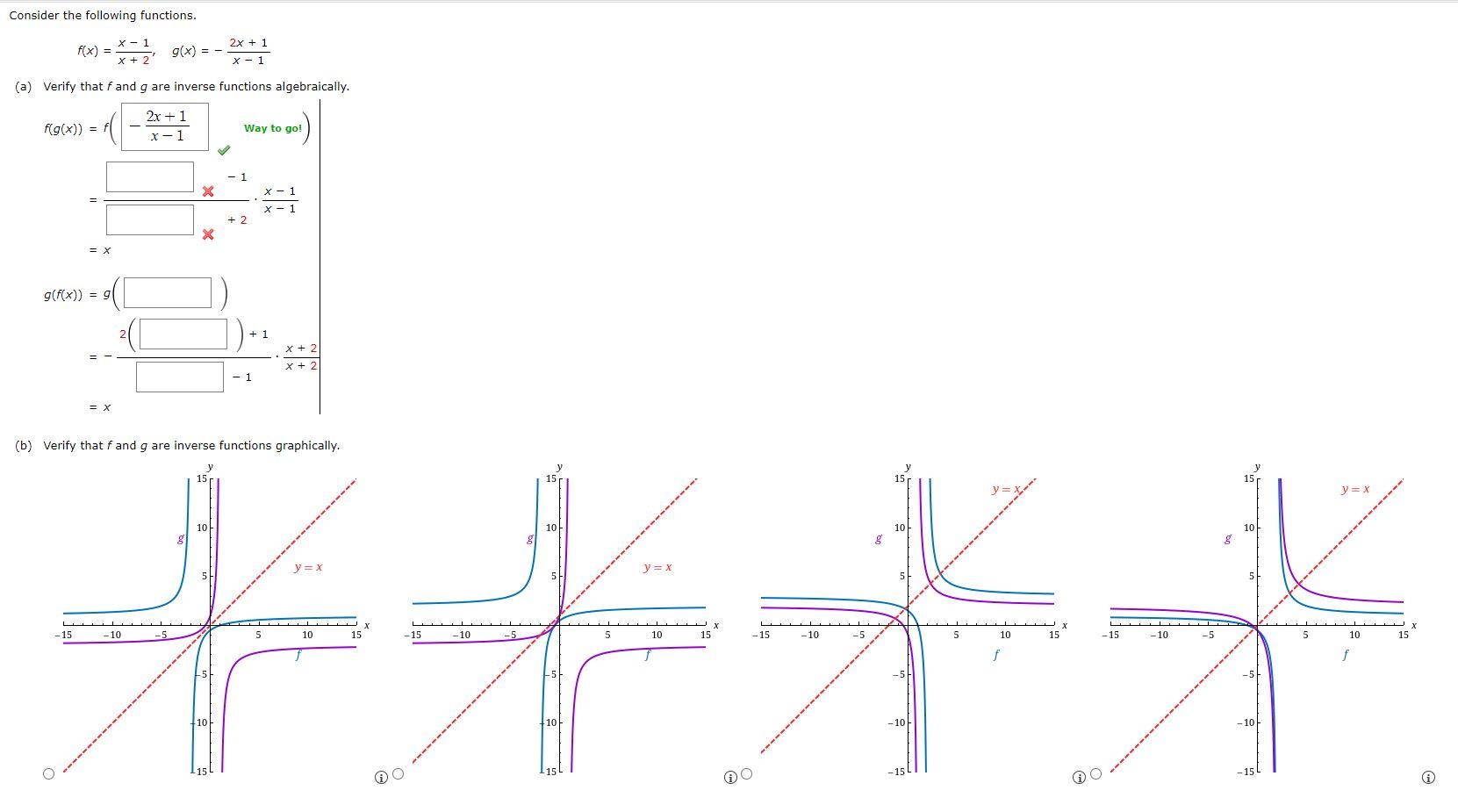 Solved Consider the following functions. | Chegg.com