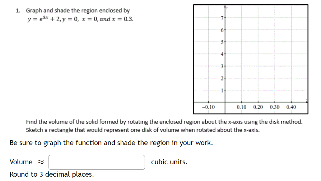 Solved 1. Graph and shade the region enclosed by y = 23x + 2 | Chegg.com