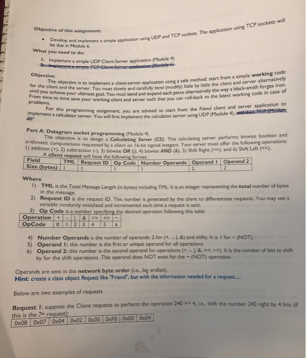 Solved Objective of this assignment Develop and implement a | Chegg.com
