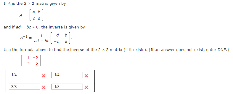 Solved If A is the 2×2 matrix given by A=[acbd] and if | Chegg.com
