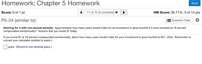 Solved Homework Chapter 5 Homework Save Score 0 Of 1 Pt 8