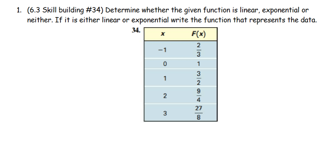 Solved (6.3 ﻿Skill building #34) ﻿Determine whether the | Chegg.com