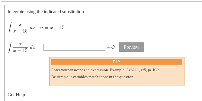 Solved Integrate using the indicated substitution. | Chegg.com Solved Integrate using the indicated substitution. | Chegg.com