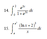 Solved 2 est 14. 1-etc 15. S. (Inx+2)° + х | Chegg.com
