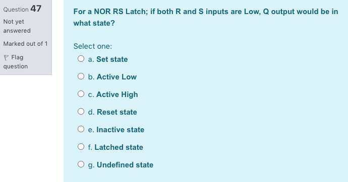 Solved Question 51 An Nand Gate With Its Inputs Inverted 
