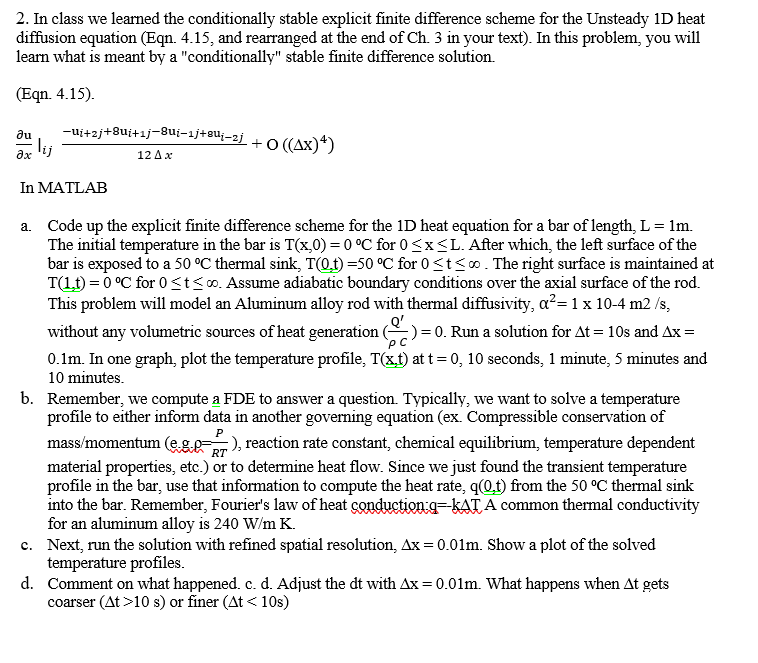 2. In class we learned the conditionally stable | Chegg.com