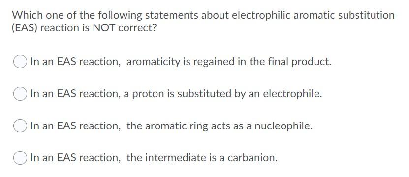 Solved Which one of the following statements about | Chegg.com
