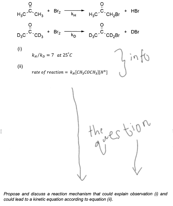 Solved 요 H₃C-C- CH₂ Brz + HBr KH . H3CCH BI + Br2 + DBr D3C | Chegg.com