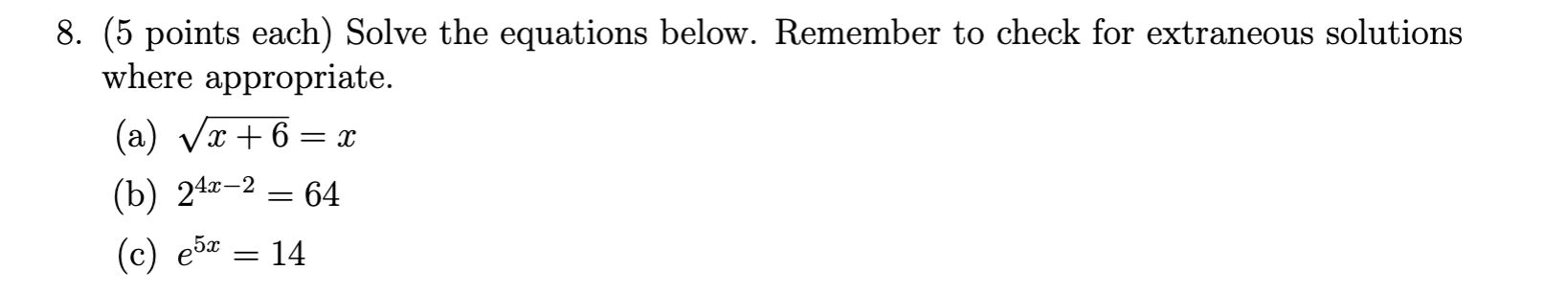 Solved 6. (5 points) Let f(x)=2x3−1. Find f−1(x) and verify | Chegg.com
