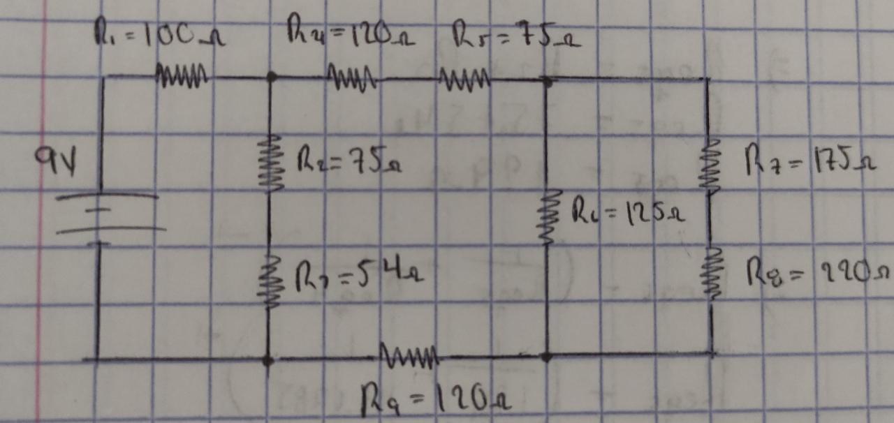 Solved Calculate v1, v2, v3, v4, v5, v6, v7, v8, v9, I1, I2, | Chegg.com