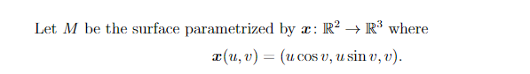 Solved Let M be the surface parametrized by r: R2 + R3 where | Chegg.com