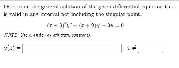 Solved Determine the general solution of the given | Chegg.com