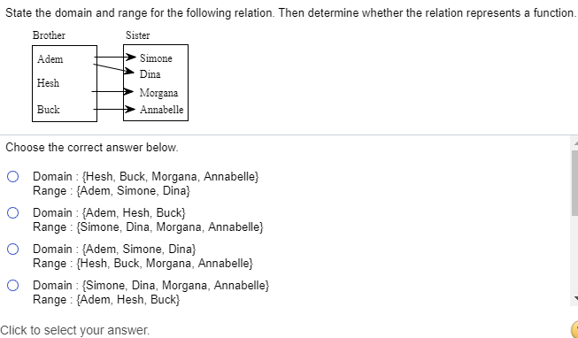 Solved State the domain and range for the following | Chegg.com