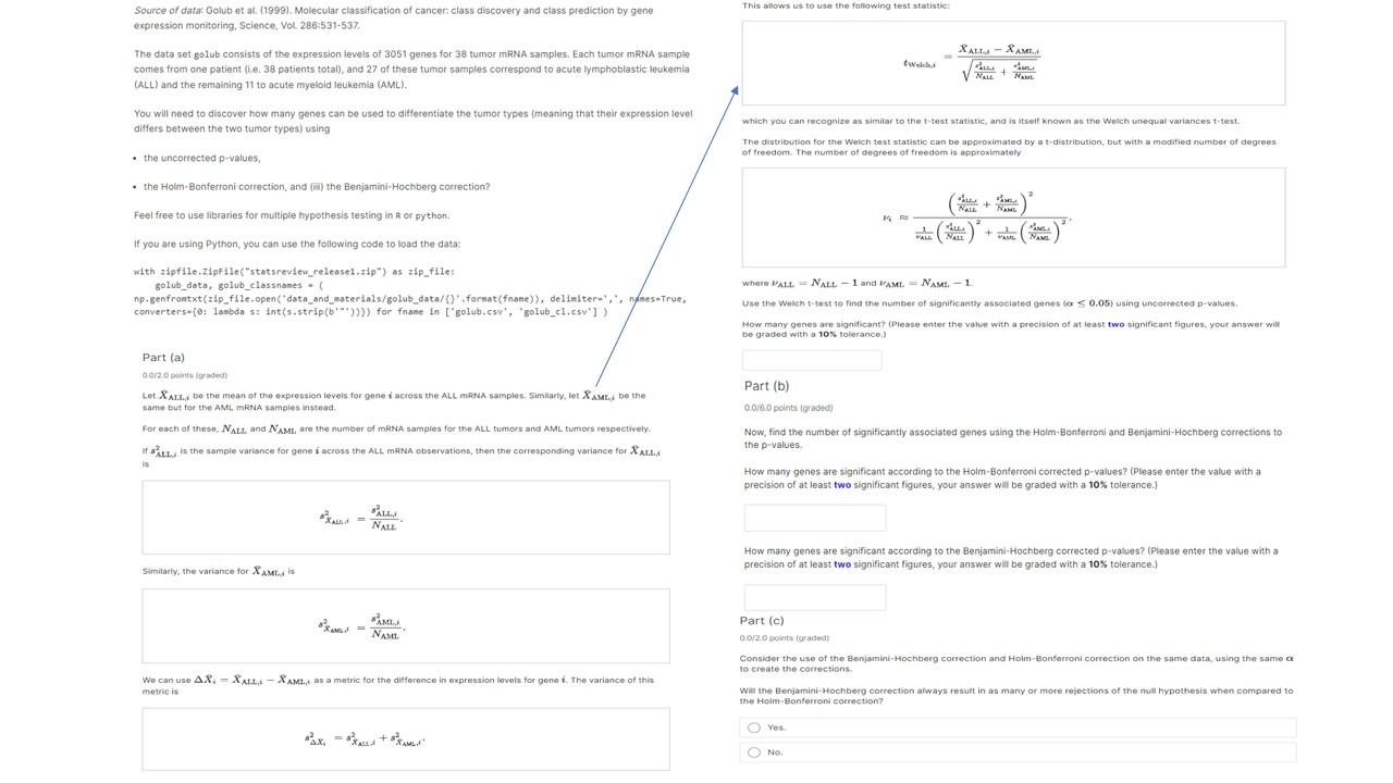 Solved Source of datar Golub et al. (1999). Molecular | Chegg.com