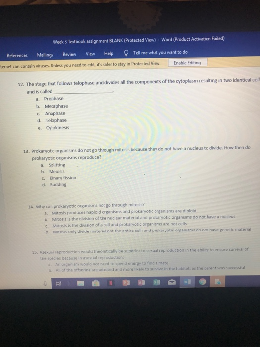 Solved Week 3 Textbook assignment BLANK (Protected View) - | Chegg.com