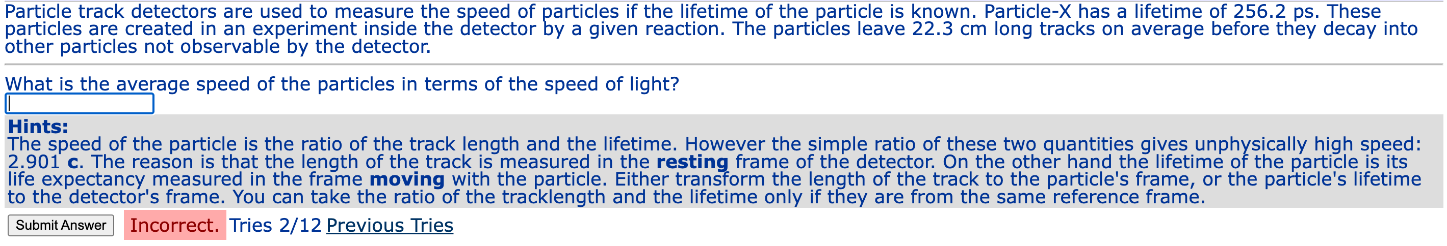 Solved Particle track detectors are used to measure the | Chegg.com