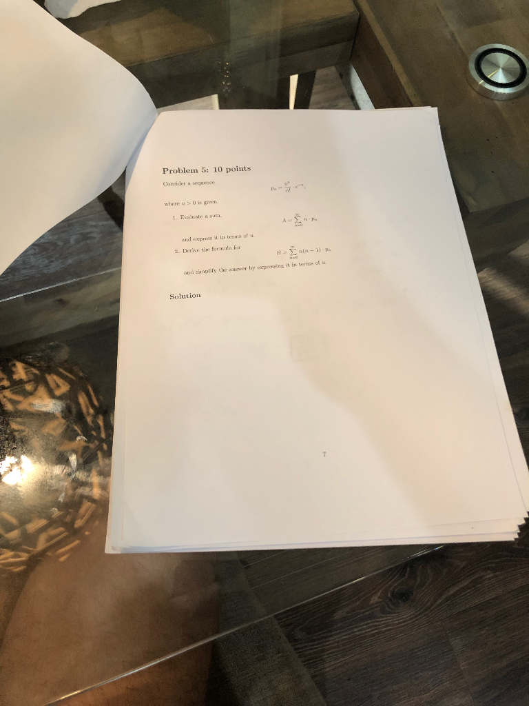 Solved Problem 5. 10 points Consider a sequence where is | Chegg.com