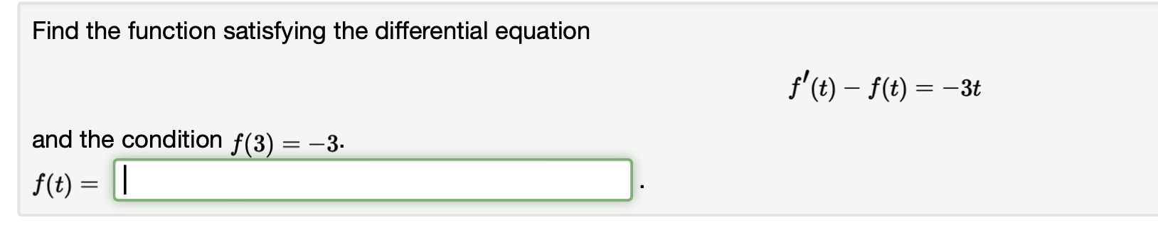 Solved Find the function satisfying the differential | Chegg.com