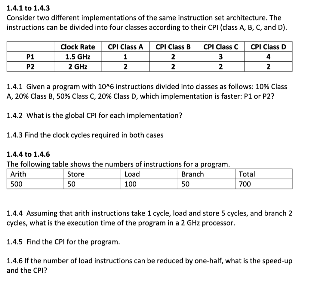 Solved 1.4 .1 to 1.4 .3 Consider two different | Chegg.com