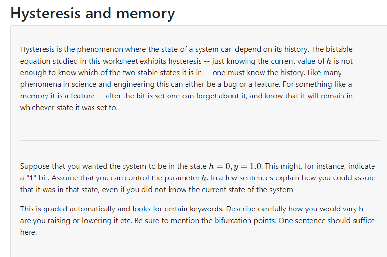 Solved Hysteresis and memory Hysteresis is the phenomenon | Chegg.com