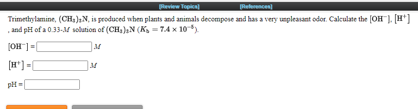 Solved [Review Topics] [References] Trimethylamine. (CH3)3N, | Chegg.com