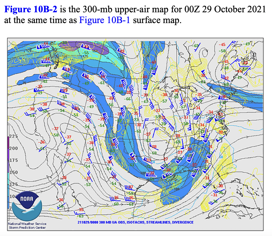 Solved Figure 10B-1. Analyzed surface weather map with | Chegg.com